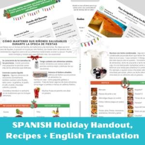 Hispanic Holiday Foods Handout (in Spanish) - KNI - Kidney Nutrition ...